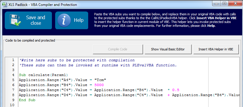Vba Compiler Vba Protection Software Vba To Exe For Excel